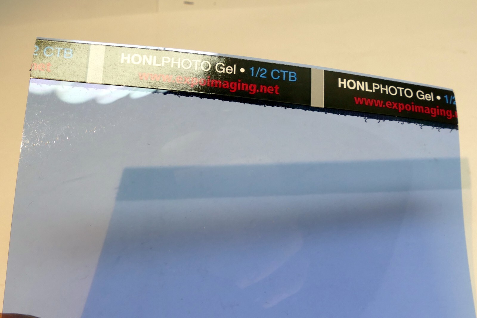 Honl Photo Color 1/2 CTB Blue rectangular 4X3" gel filter for flash ...