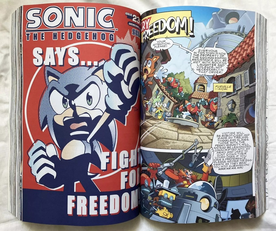 Sonic Saga Series Vol 8 & 9 Omnibus Issues 195-247 Archie Comics ...