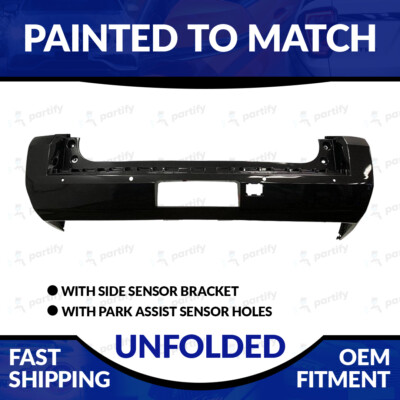 NEW Painted 2017-2019 Chevy Suburban Rear Bumper W/ Side Sensor Bracket ...