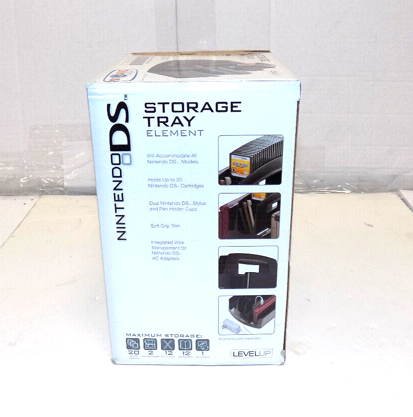 Nintendo DS Storage Tray Element Level Up Accommodates all Nintendo DS ...