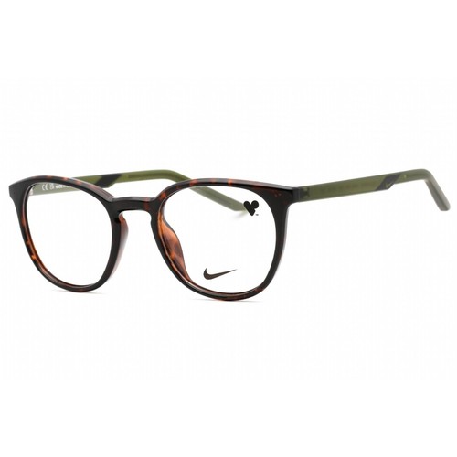 Nike Unisex Eyeglasses Tortoise/Matte Rough Green Square Frame NIKE ...