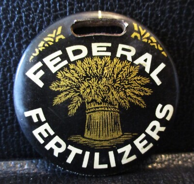 Federal Fertilizers KY Celluloid Pocket Watch Fob First Prize Field ...