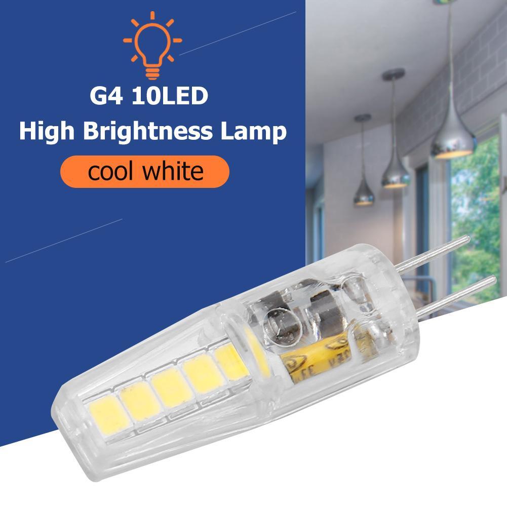 12V AC/DC G4 LED Lamp Bulb 2W SMD2835 10LED Chandelier Light Bulb (CW ...