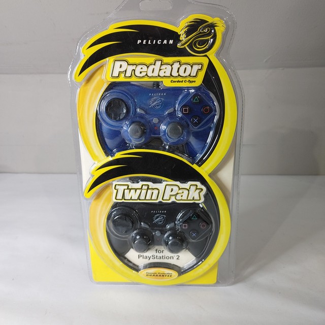 Pelican Predator II Sony Playstation 2 Wireless Controllers 2.4GHz Twin ...