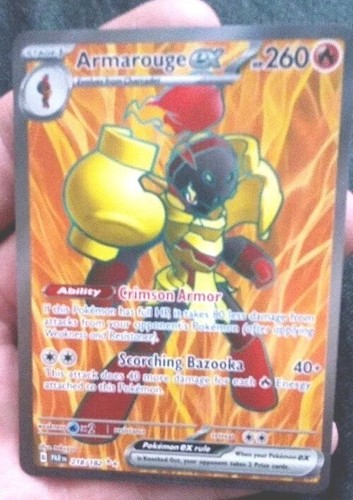 Pokemon Armarouge ex 218/182 Paradox Rift Scarlet & Violet Ultra Rare ...