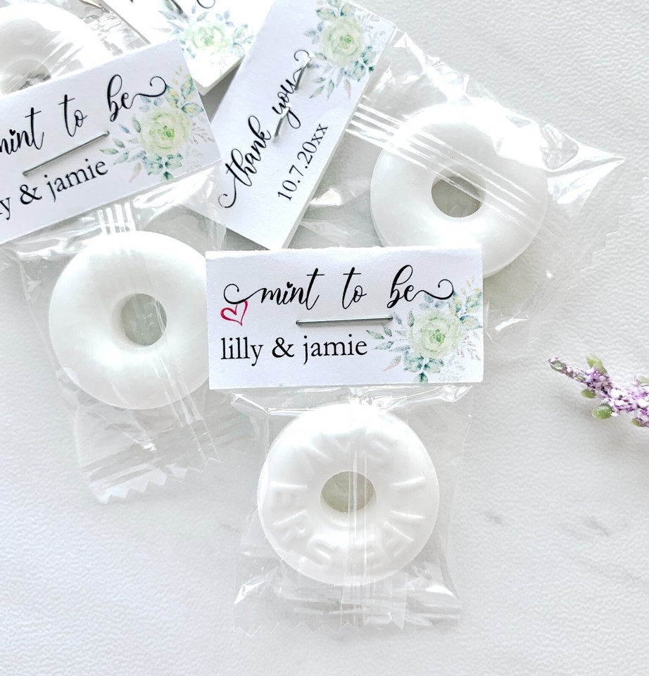 50 Personalized wedding mints, affordable wedding favors, mint to be ...