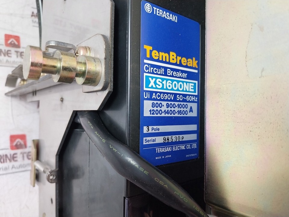 TERASAKI XS1600NE 3 Pole Circuit Breaker With Motor Operator 50-60HZ | eBay