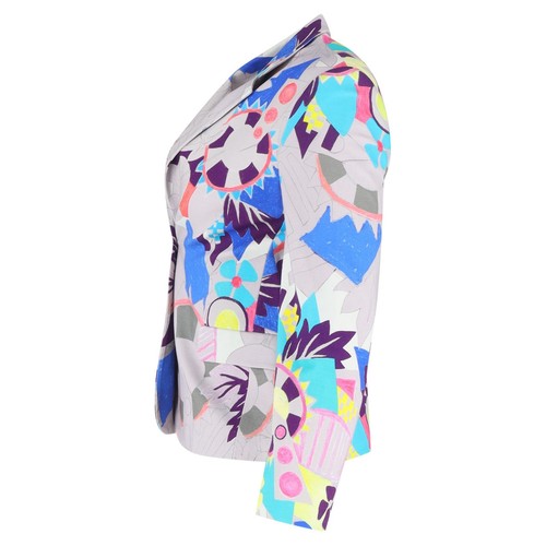 Etro Printed Blazer In Cotton Women Multicolor Size 44 | eBay