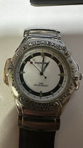 Mens Kickers watch silver tone untested spares or repair | eBay UK