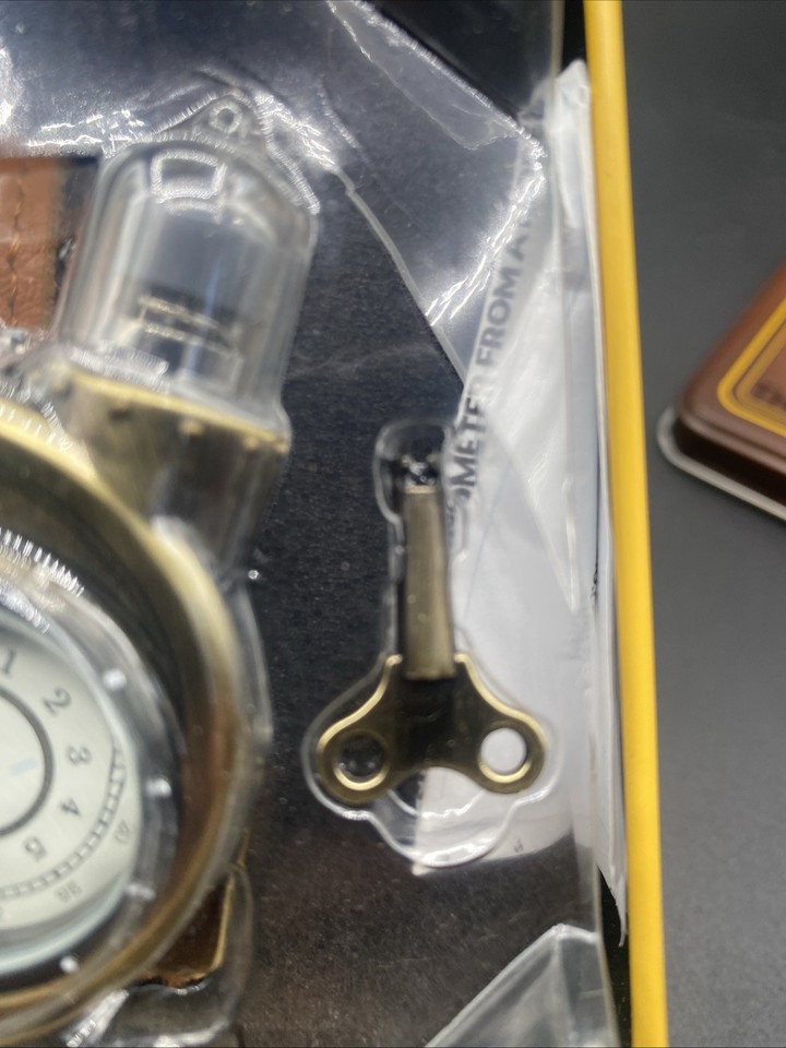 ThinkGeek TESLA WATCH Steampunk Leather band w/ key - New in Box | eBay