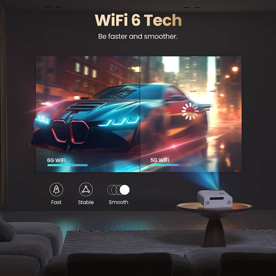 Hunkstar P3s Projector 4K Heimkino-Beamer,1920 x 1080P,Home Theater ...