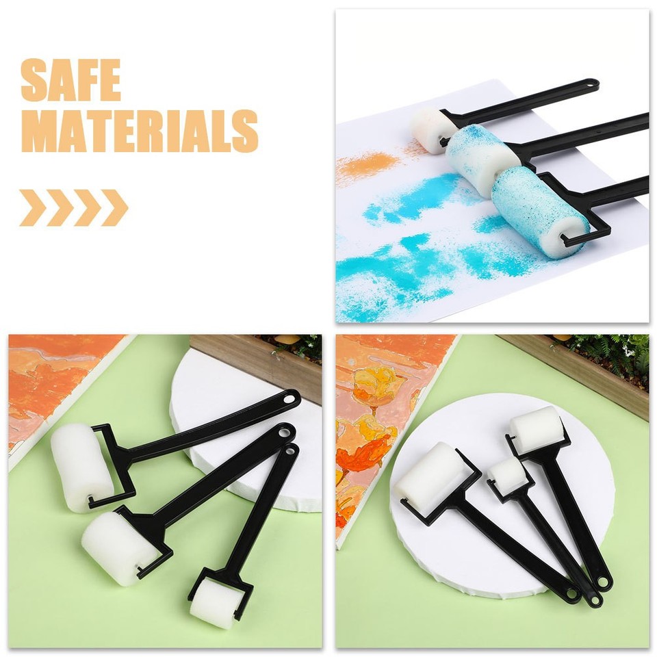 18 PCS Small Sponge Paint Brush Wall Painting Supplies Kids Art Brushes ...