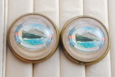 RARE Cleveland & Buffalo SS Seeandbee Steamer Bridle Rosettes Souvenir ...