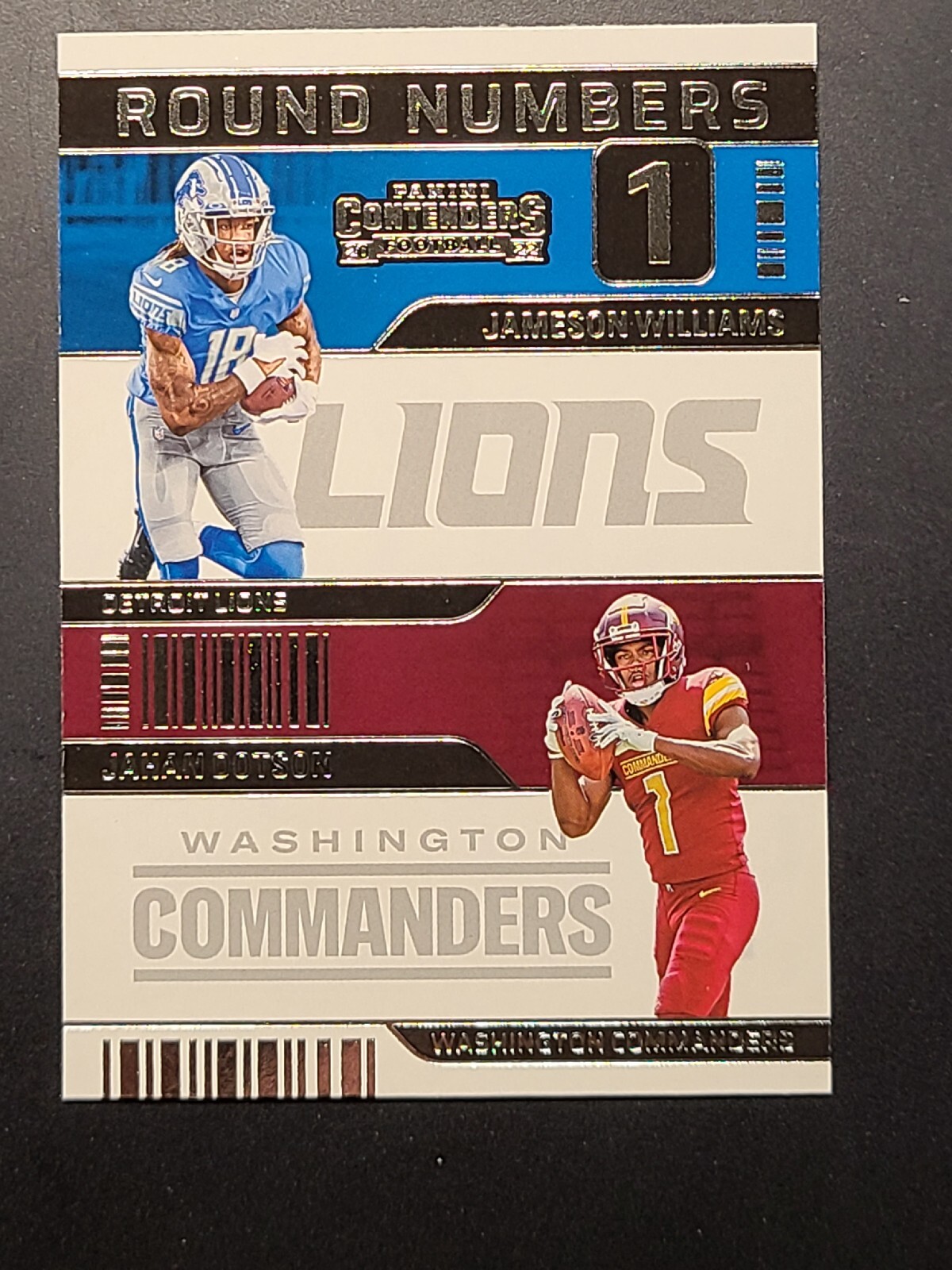 2022 Panini Contenders - Round Numbers #RN-WD Jameson Williams, Dotson ...