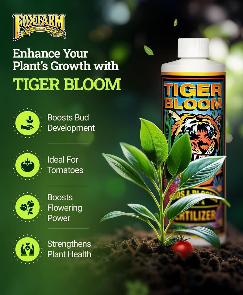 FoxFarm Fertilizer Soil Trio Liquid Nutrient: Tiger Bloom, Grow Big ...