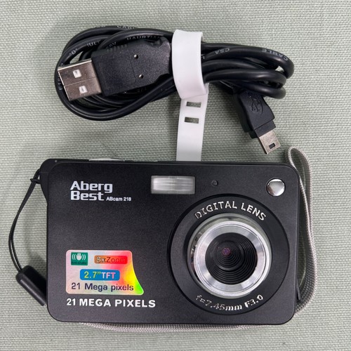 Aberg Best ABcam 218 Digital Camera 21MP 8x Digital Zoom Black W ...