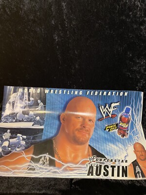 Vintage Poster 2000 WWE WWF Stone Cold Steve Austin RC Cola 22x37 ...