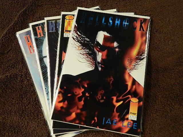 1994 IMAGE Comics HELLSHOCK #1-4 + 4 Variant Complete Series Set JAE ...