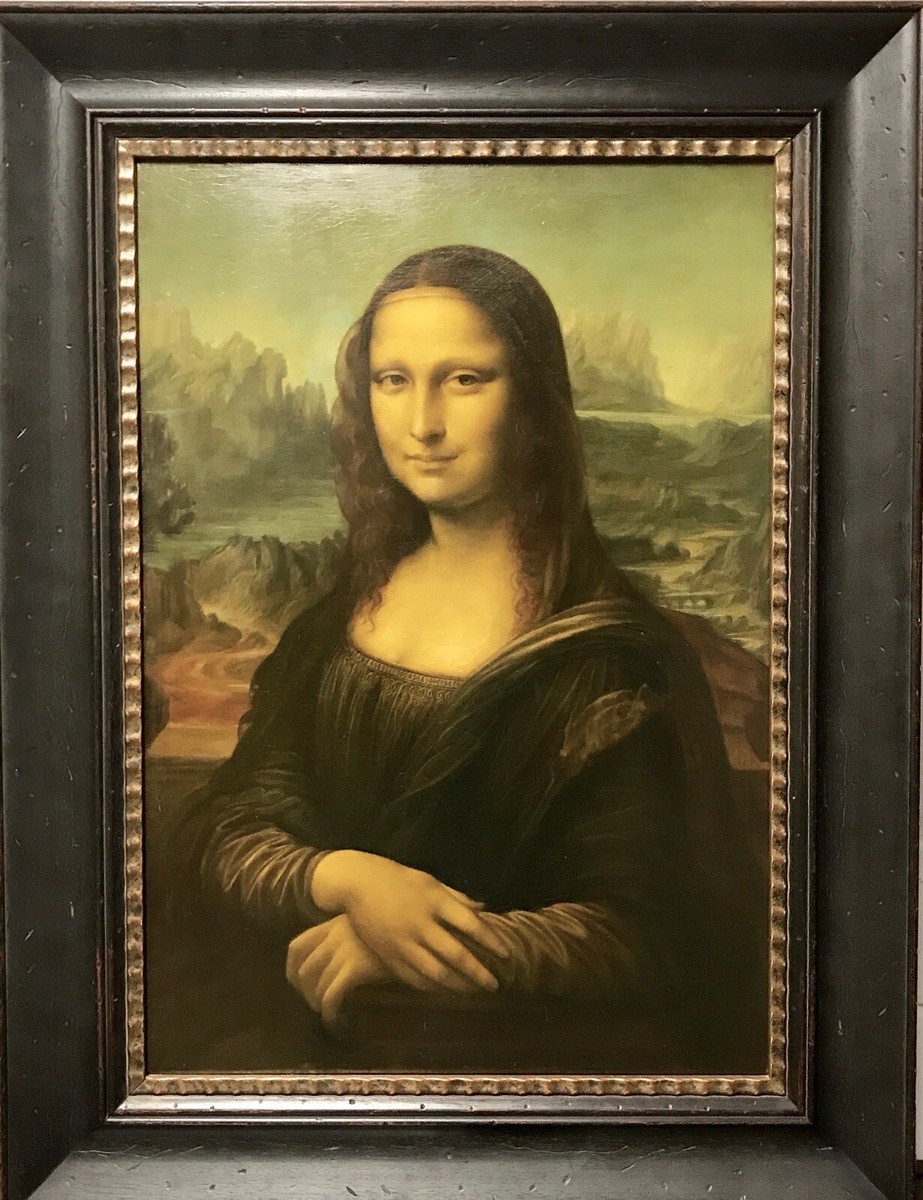 Mona Lisa Original Painting Framed