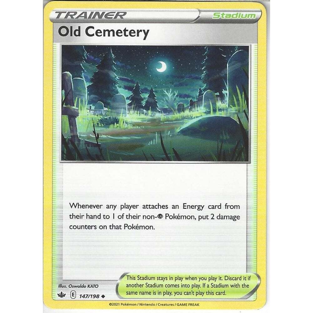 147/198 Old Cemetery | Uncommon Trainer Stadium Pokemon TCG Card ...