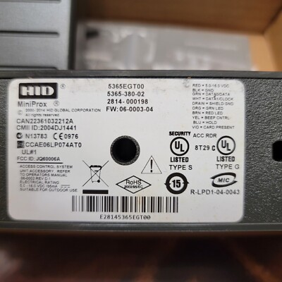HID 5365EGT00 Prox MiniProx PROXIMITY CARD READER | eBay