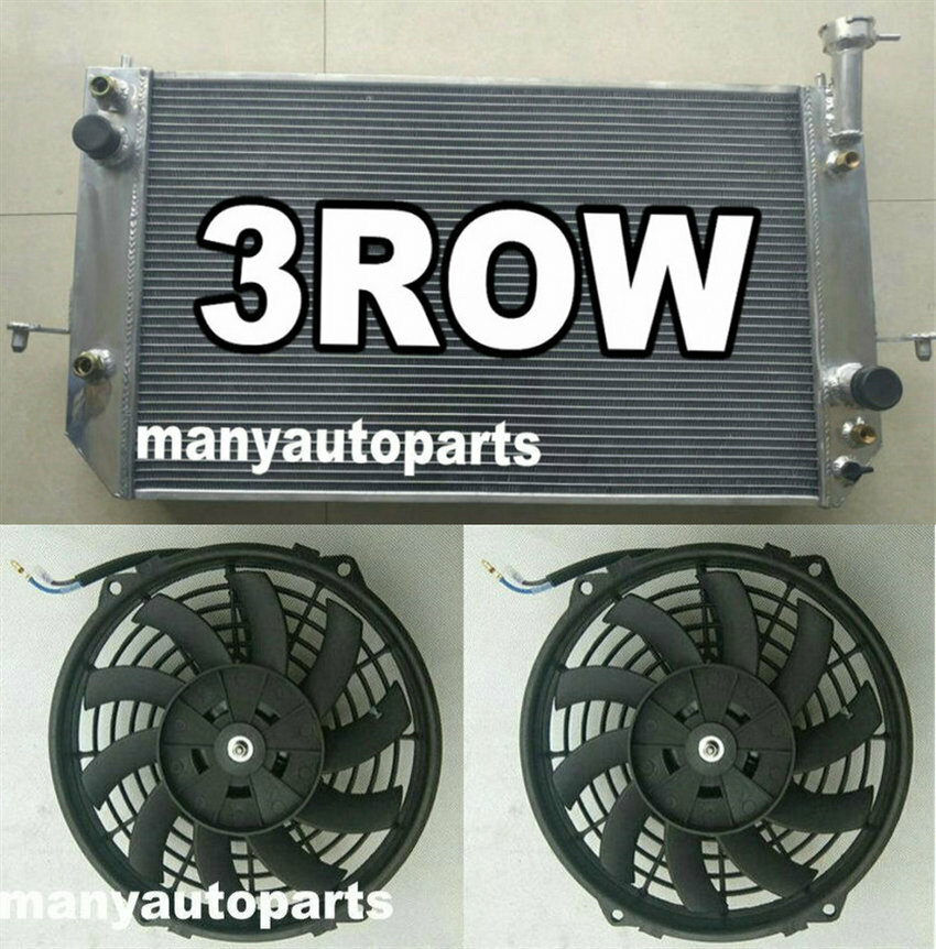 Aluminum Radiator + Fans for Chevy Astro Van GMC Safari Van 1998-2005 4 ...
