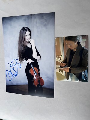 VILDE FRANG violinist in-person signed photo 8 x 12 autograph + proof ...