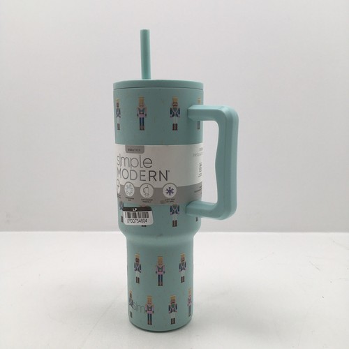 Simple Modern 40oz Trek Nutcracker Straw Tumbler:Mint Green Display ...
