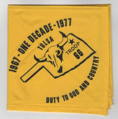 1967-1977 One Decade Tulsa Duty to God and Country Neckerchief [BS1425 ...