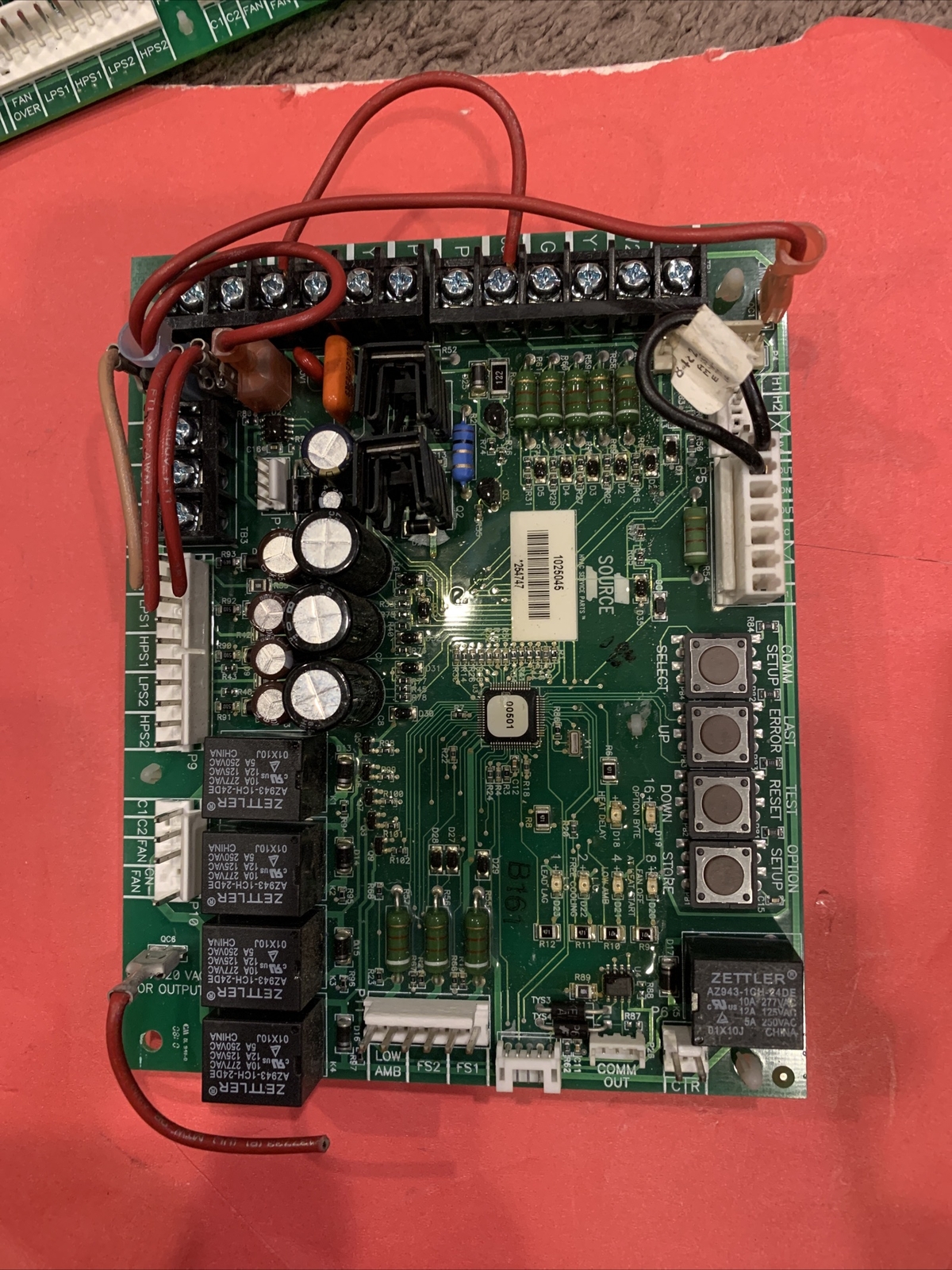 York Luxaire Coleman 1025045 Control Circuit Board 254747 SOURCE 1 for ...