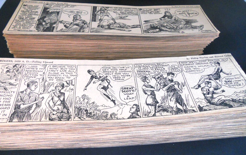 Lot of BUCK ROGERS 2429 A.D. original 1929-32 Daily Comic Strips over ...