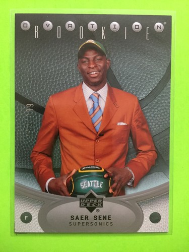 2006-07 UD Ovation #114 Saer Sene Seattle Supersonics Rookie Basketball ...