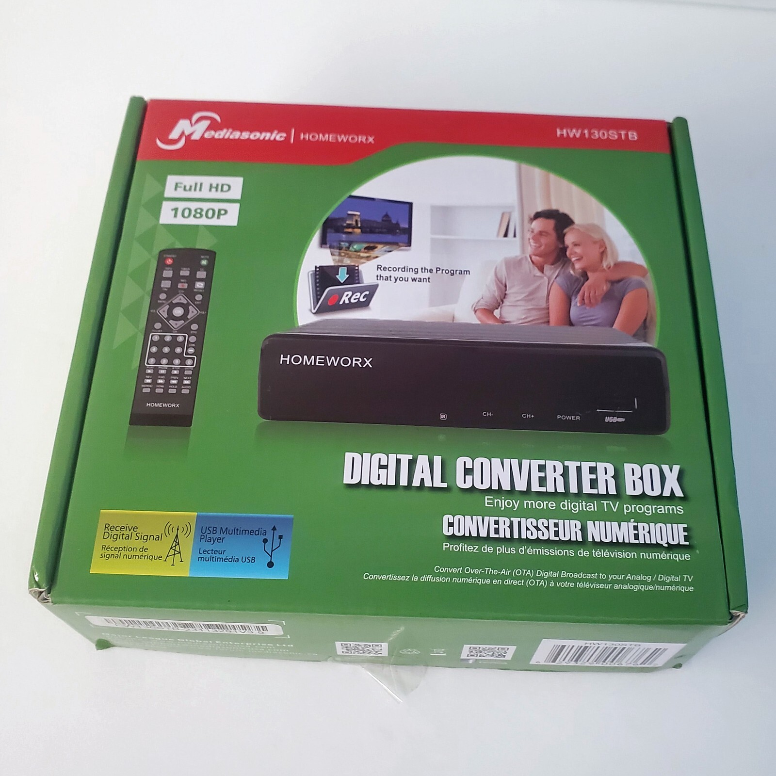 Mediasonic / Homeworx / Digital Converter Box / Full HD / 1080p ...