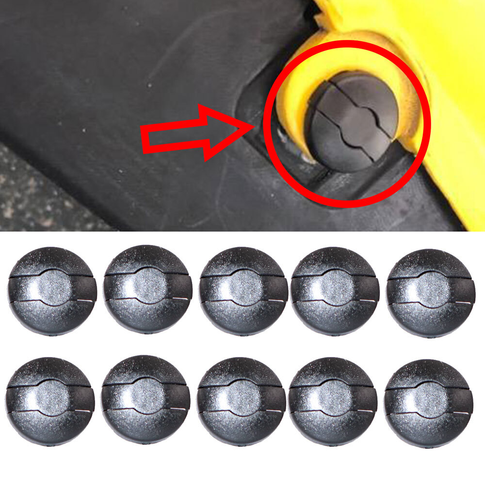 10PCS Plastic Screw Rivets Clip Pushed Rivets For Honda Motorcycle ...