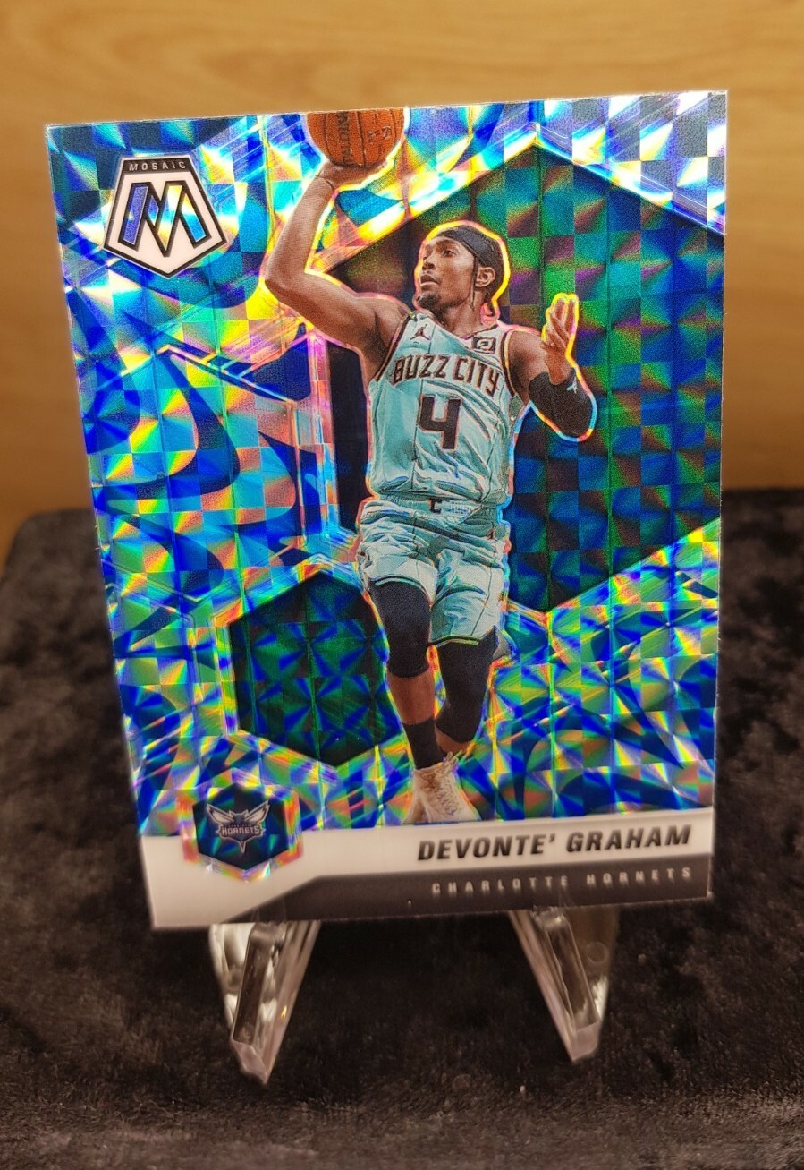 Panini 2020-21 Mosaic - Devonte Graham - #196 - Mosaic Blue Reactive | eBay