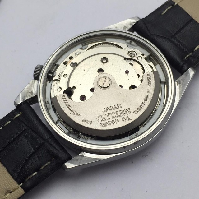 Vintage Citizen Automatic Chess Dial Men's Watch 4-R19190 Day/Date for ...