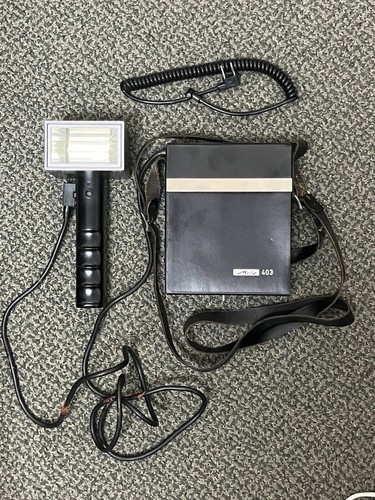 Metz 403 flash with battery case and cable | eBay