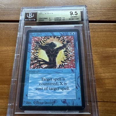 Alpha Spell Blast BGS 9.5 Graded Magic MTG | eBay