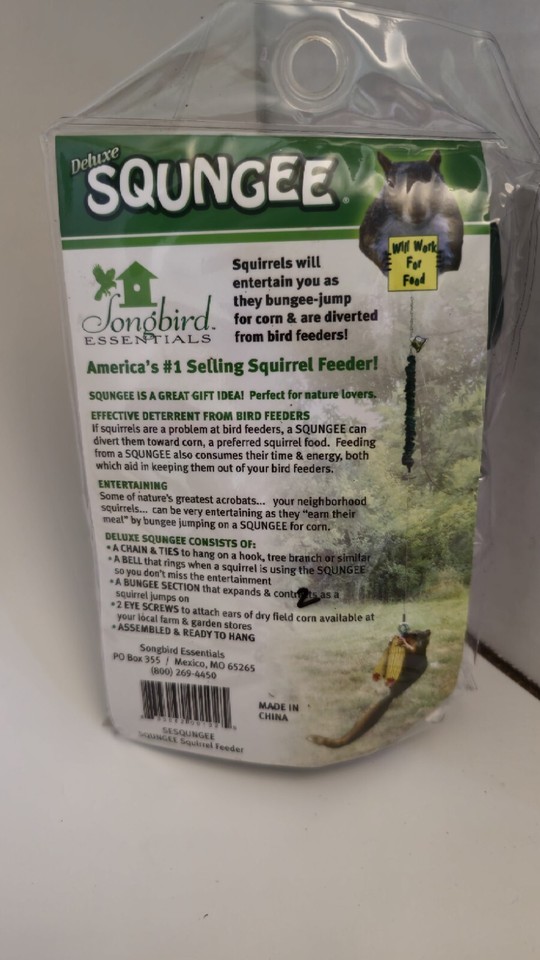 SONGBIRD ESSENTIALS SQUNGEE SQUIRREL FEEDER BUNGEE JUMPER BOUNCER ...