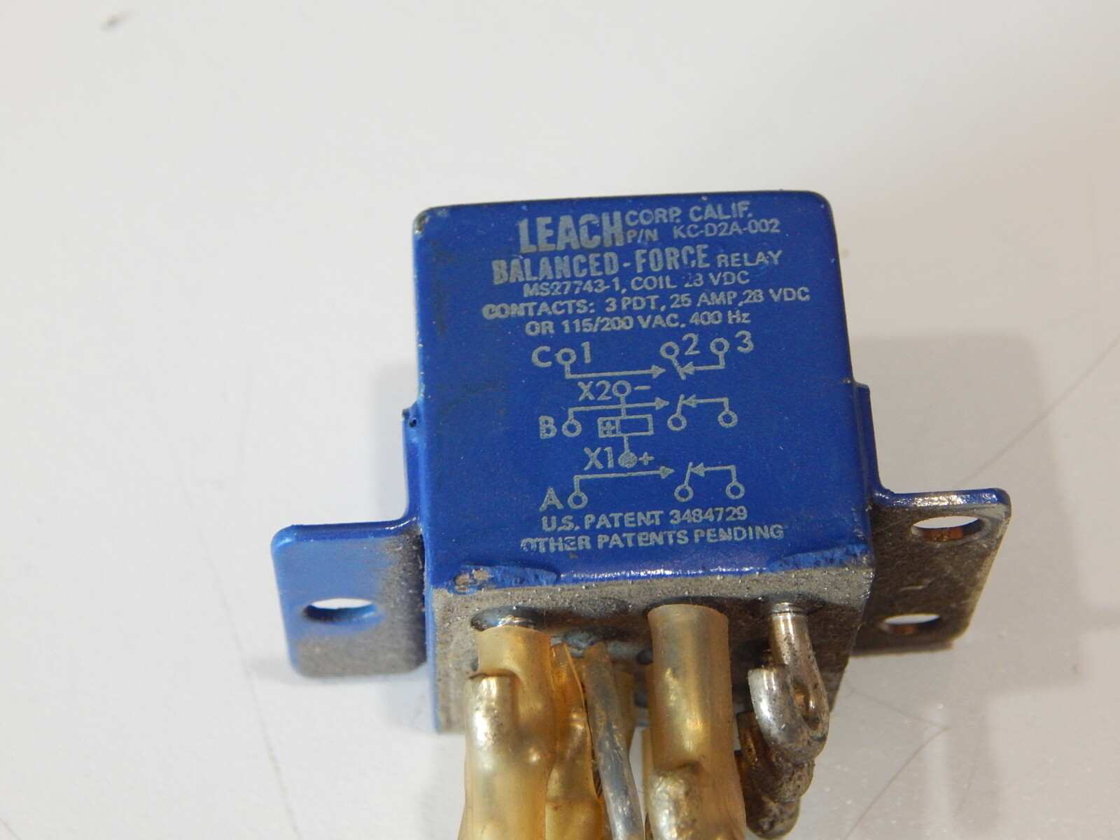 LEACH KC-D2A-002 MS27743-1 BALANCED FORCE RELAY 28VDC - FAST for sale ...
