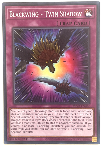YuGiOh! - Blackwing - Twin Shadow - MP23-EN207 - 1st Edition - Common | eBay