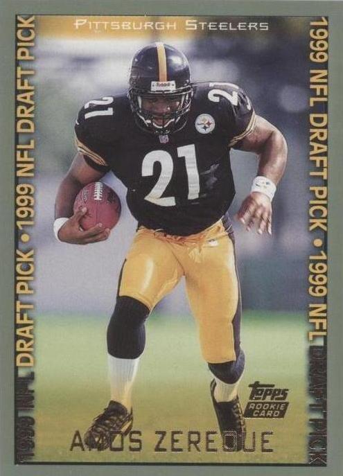 1999 Topps - 1999 NFL Draft Pick Amos Zereoue #332 (RC) for sale online ...
