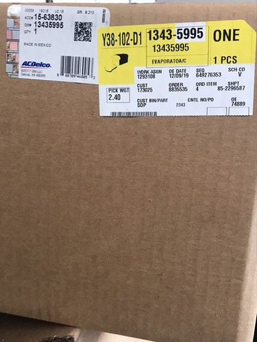 Chevrolet GM OEM A/C AC Evaporator Core 13435995 | eBay