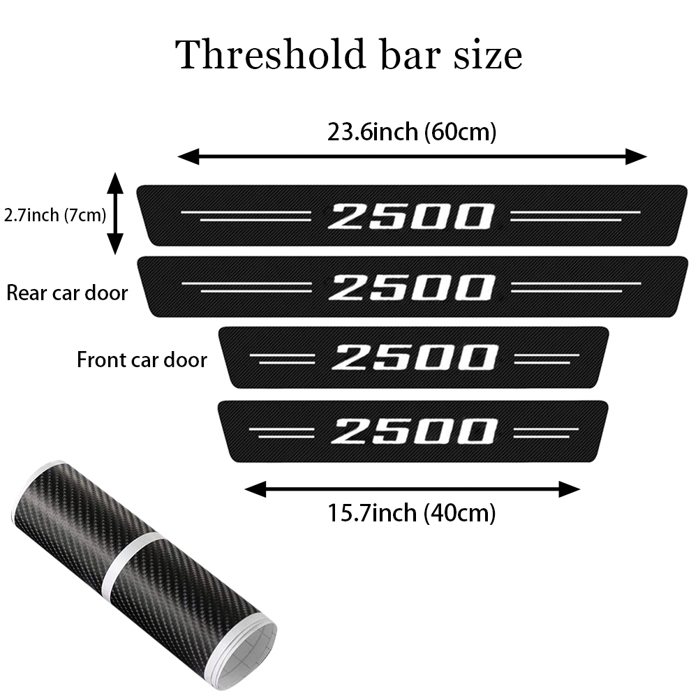 4X For Silverado 2500 Accessory Truck Cab Door Sill Plate Threshold ...