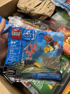 LEGO 30370 Ocean Diver polybag 22 pcs. 5+ With Stingray City Dive Sea ...
