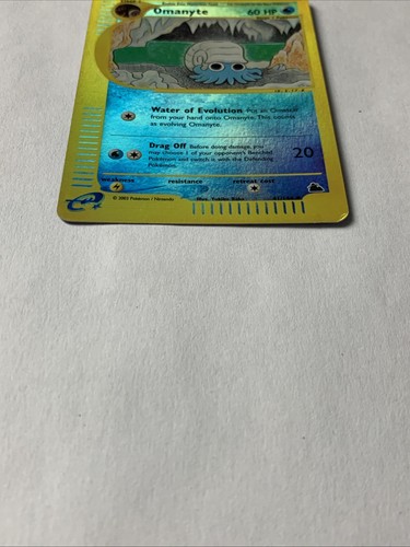 Pokemon TCG English Card eReader Skyridge Omanyte Reverse Holo 41/144 ...