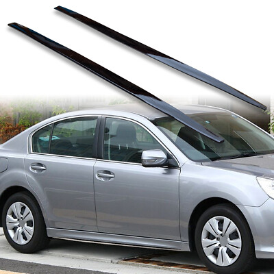 FYRALIP Gloss Black Side Skirt Extension Rocker Panel Lip For Subaru ...