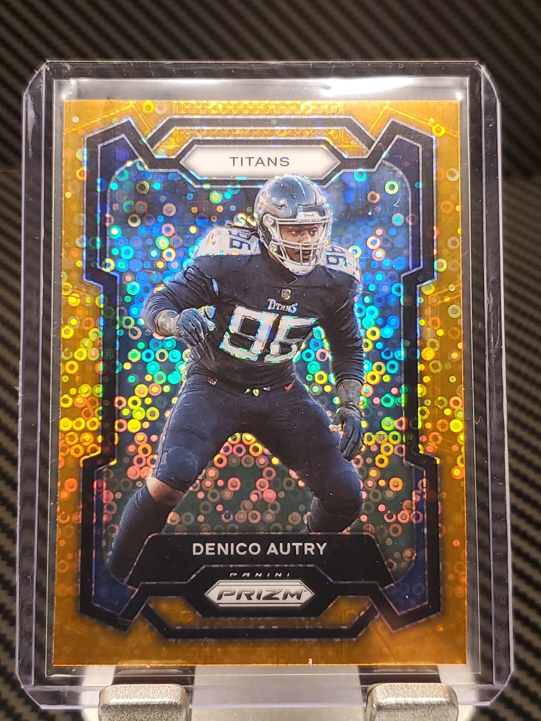 2023 Panini Prizm #283 Denico Autry Orange Disco Prizm Titans | eBay