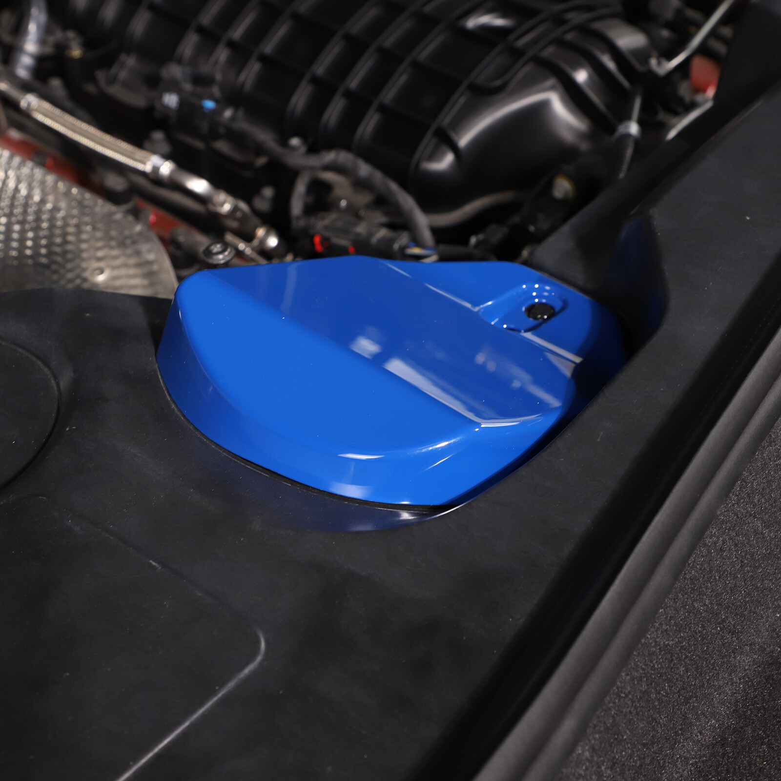 Blue Engine Bay Shock Tower Cover Panel Cover ABS Trim For Corvette C8 ...