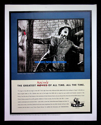 Singin' in the Rain TCM TV Channel 1995 Trade Print Magazine Ad Poster ...